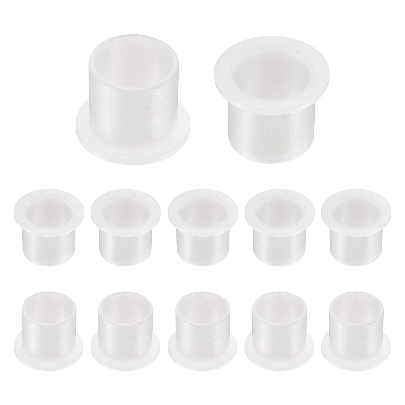 12pcs Flanged Sleeve Bearings Plastic Bushings ID 20.1mm x OD 23mm x ...