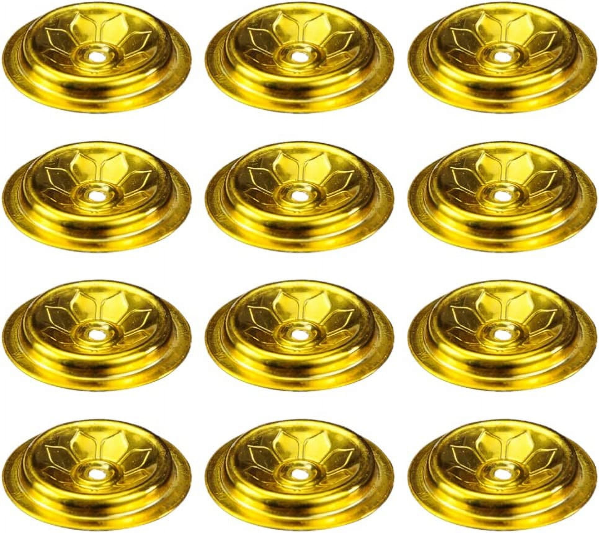 12pcs Floating Wicks Metal Oil Floating Wicks Disc Holders Candle Wick ...