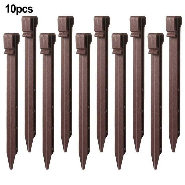 12pcs Garden Edging Stakes Plastic Garden Anchor Stakes Heavy Duty For ...