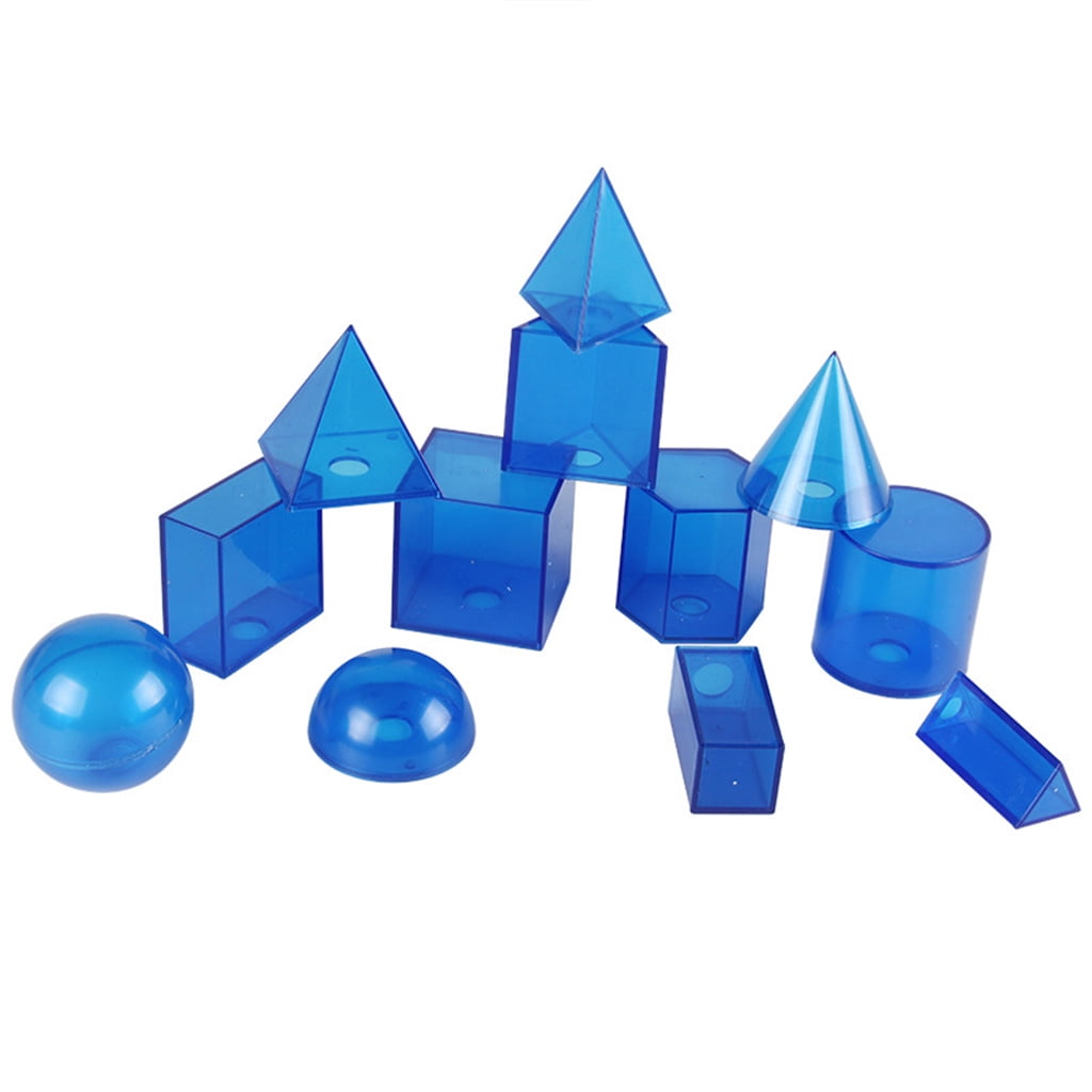 12pcs Geometric Model Disassemble Cube Cylinder Cone Toy Math Resources ...
