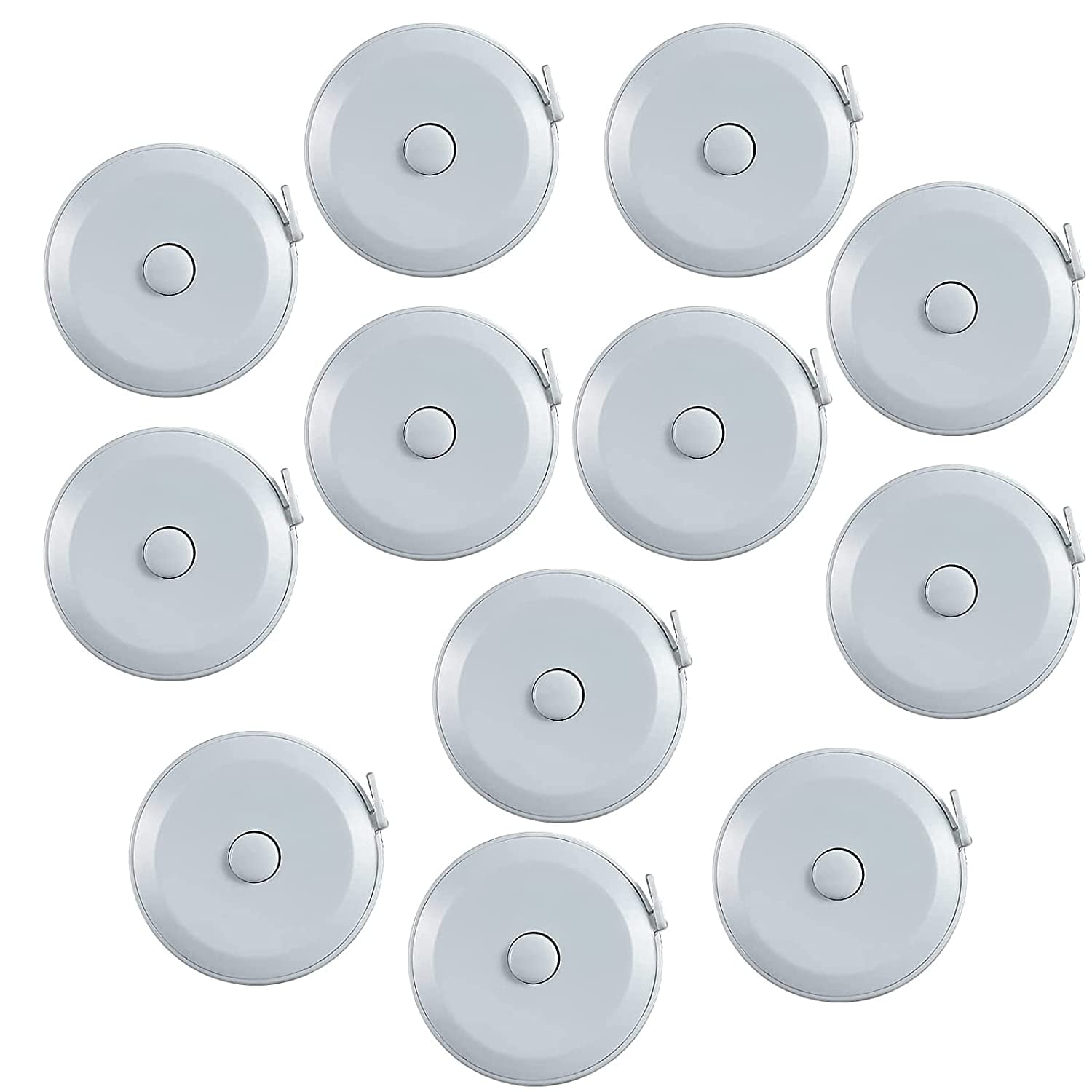 12pcs,Grey Soft Retractable Measuring Tape - Tape Measure for Body ...