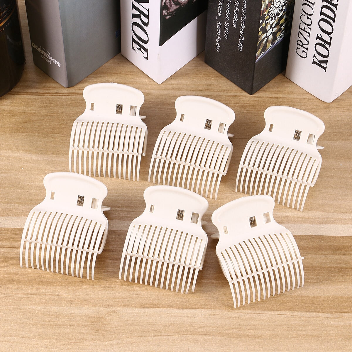 12pcs Hair Fixing Clamps Claw Clips Non- Hair Catch Jaw Clamp for Hair ...