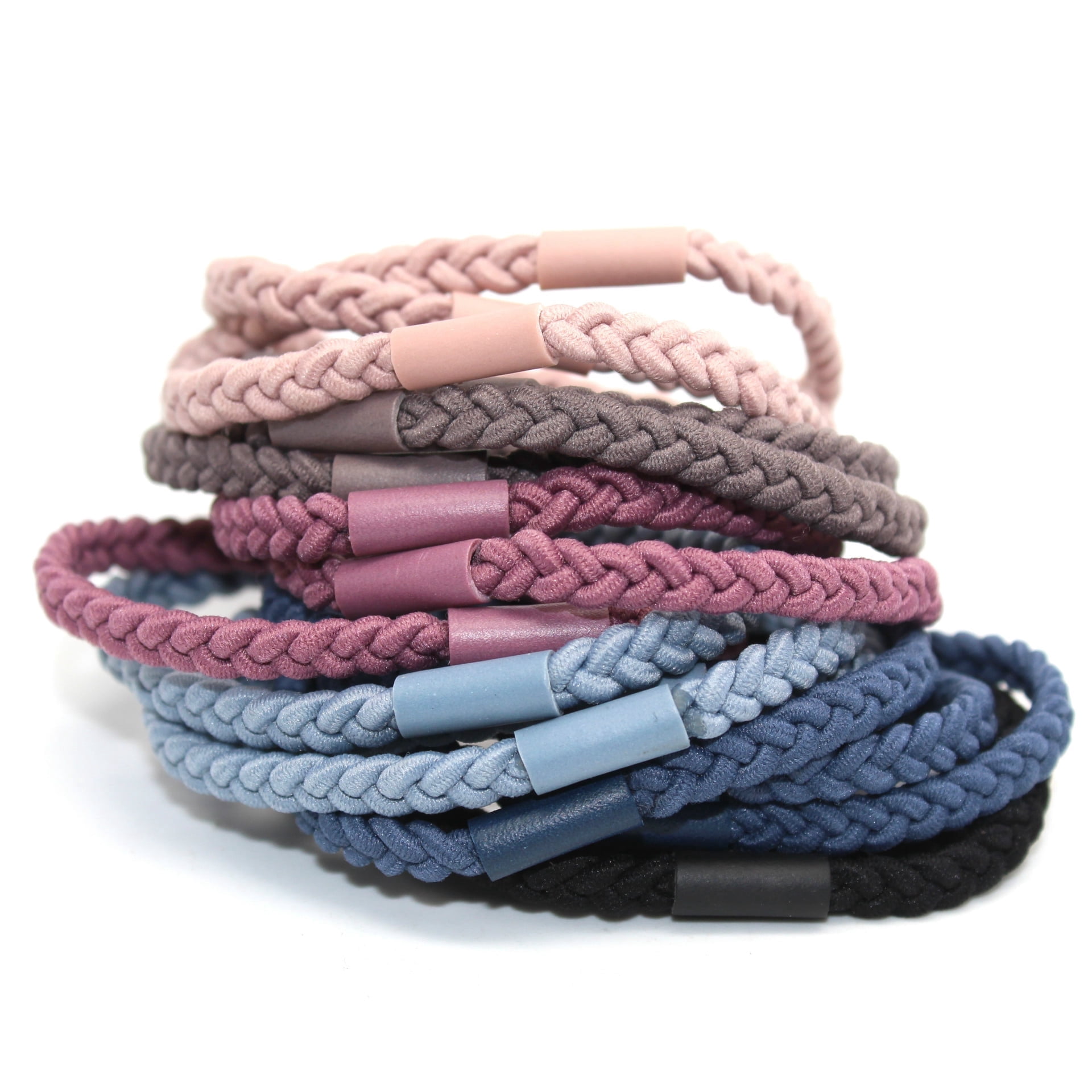 (12pcs)Hair Ties - Ponytail Holders, Women Braided Thick Elastic Ties ...