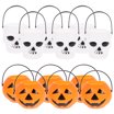 24pcs Halloween Small Plastic Pumpkin Buckets for Children Trick or ...