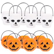 24pcs Halloween Small Plastic Pumpkin Buckets for Children Trick or ...