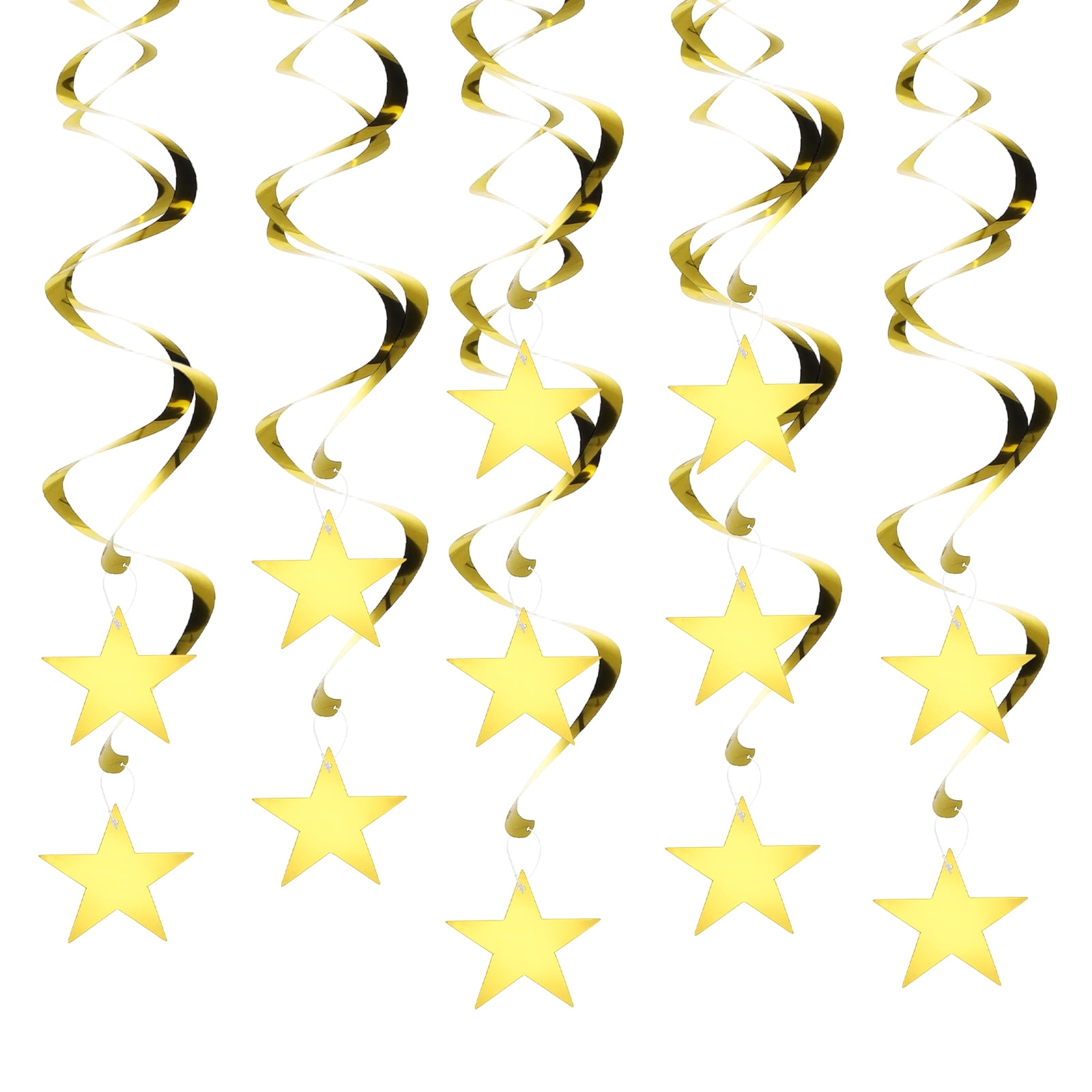 12pcs Hanging Stars Decorations, 27inch Star Hanging Decorations Party ...