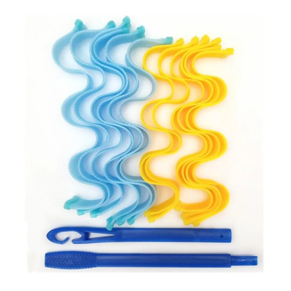 12pcs Heatless Hair Curler No Heat Hair Rollers Soft Curls Curling Rod ...