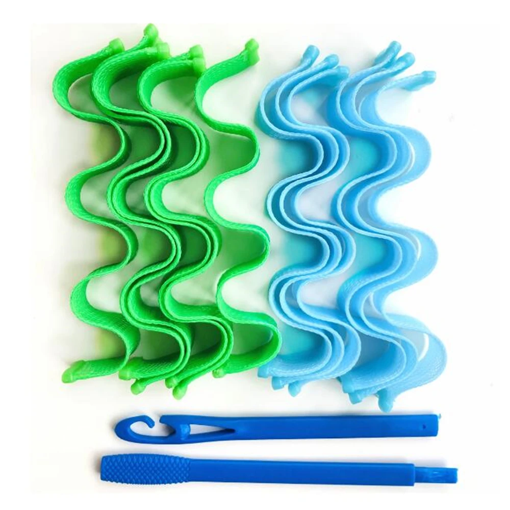 12pcs Heatless Hair Curler No Heat Hair Rollers Soft Curls Curling Rod ...