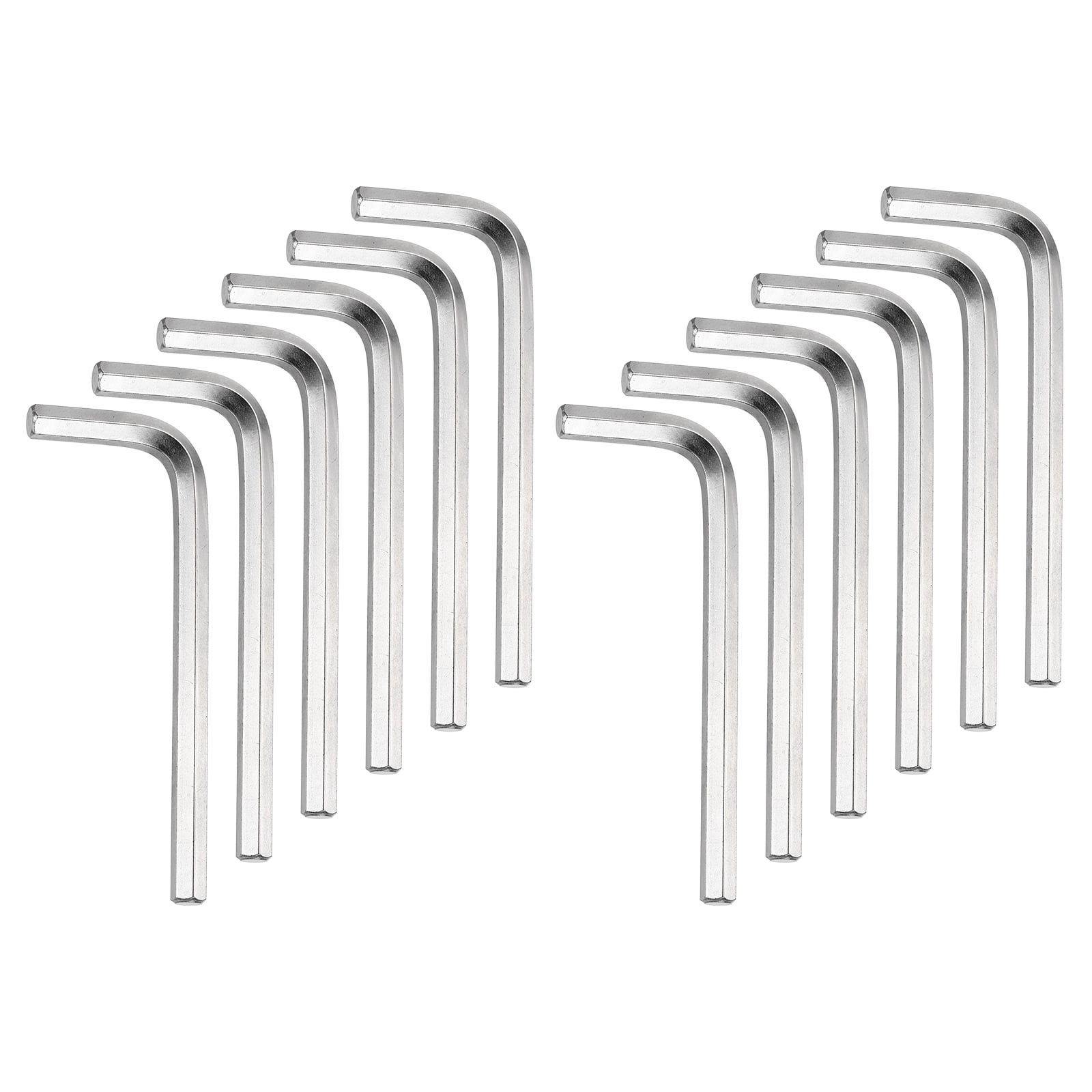 12pcs Hex Key Wrench 6mm L-Shape Hexagon Metric Wrenches Silver ...