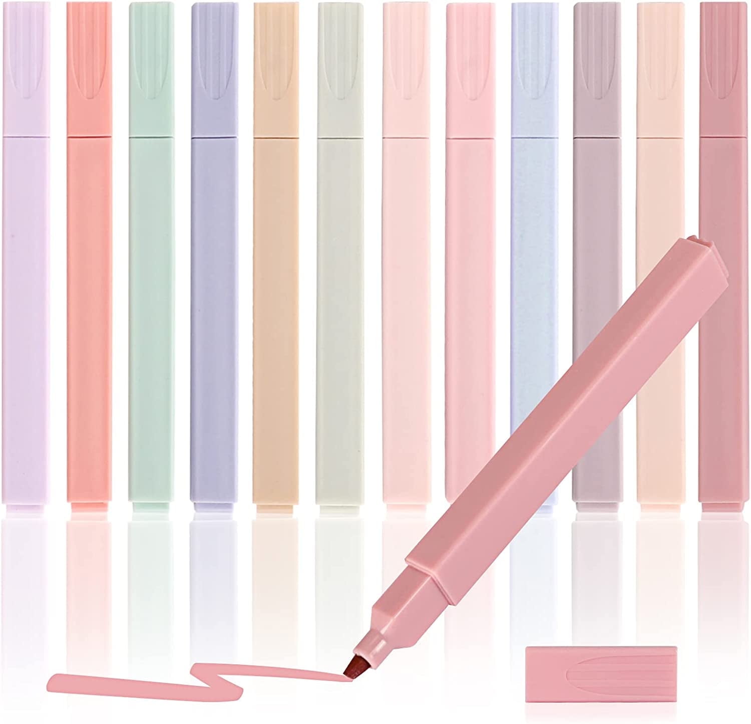 12pcs Highlighters Aesthetic Pastel Cute Highlighter, Bible ...