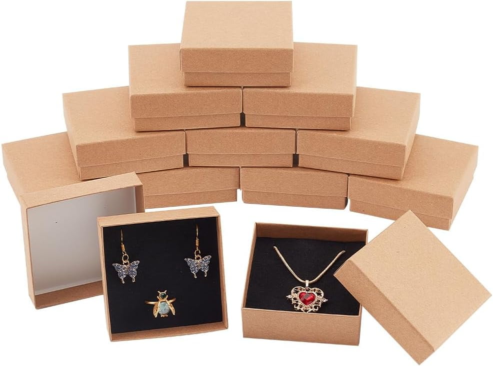 12pcs Jewelry Gift Boxes Cardboard Jewelry Packaging Boxes Small Xmas ...