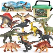 Wisairt Dinosaur Toys for kids,53 PCS Dinosaur Play Set with Activity Play Mat,Dinosaur Figures ...