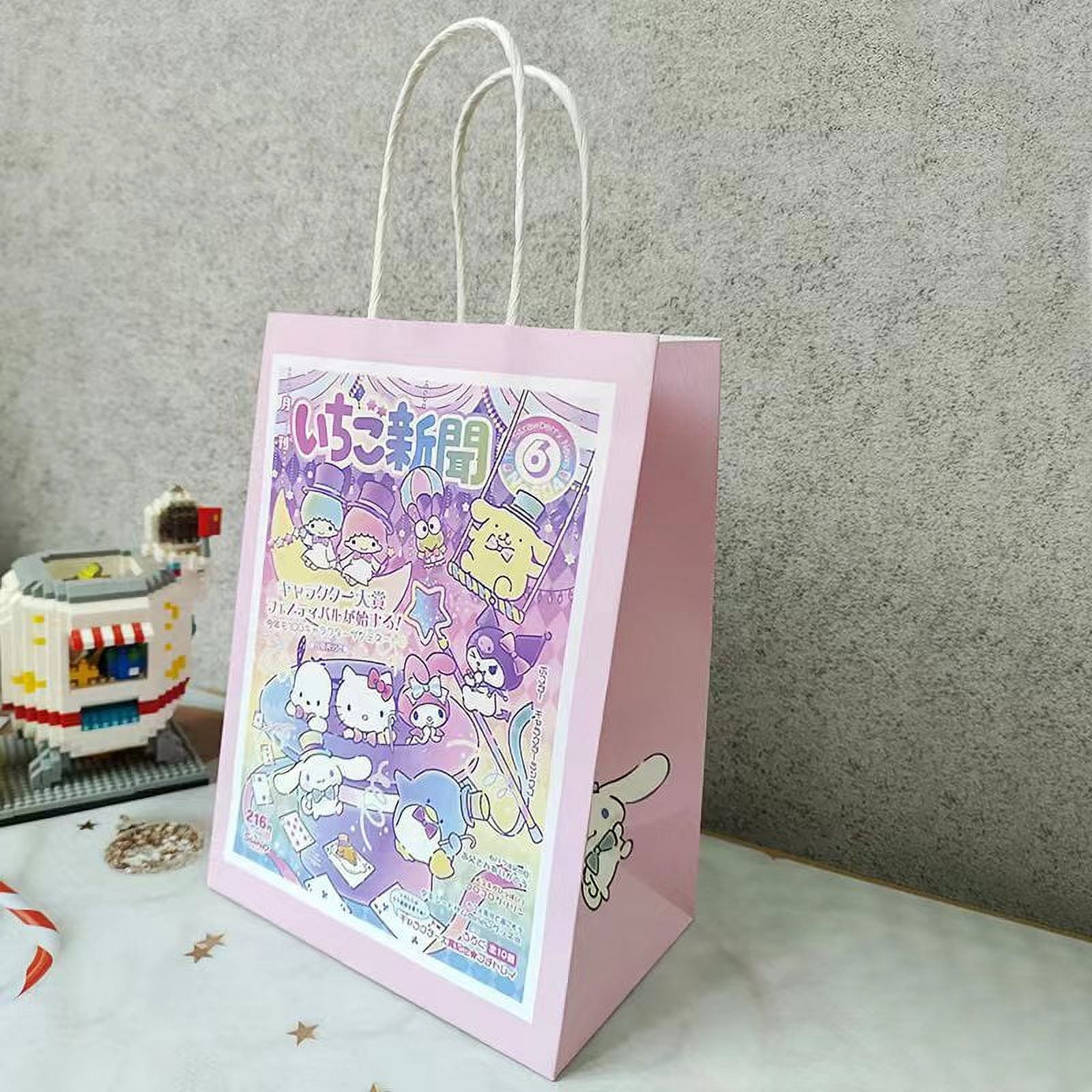 12pcs Kawaii Sanrio Candy Paper Bag Gift Bag Hello Kitty Cinnamoroll ...