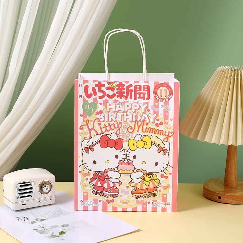 12pcs Kawaii Sanrio Candy Paper Bag Gift Bag Hello Kitty Cinnamoroll ...