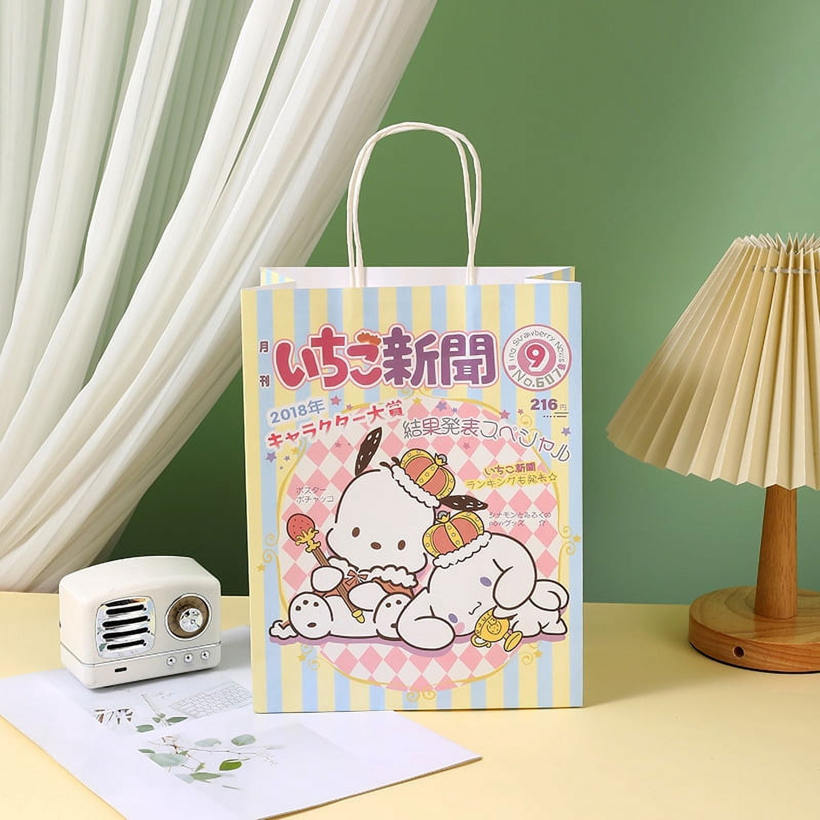 12pcs Kawaii Sanrio Candy Paper Bag Gift Bag Hello Kitty Cinnamoroll ...