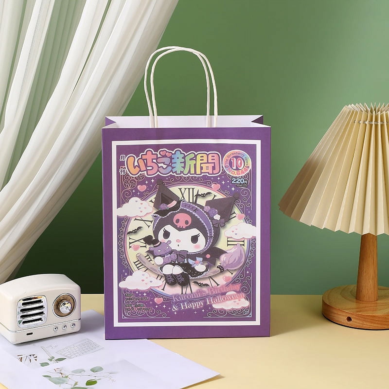 12pcs Kawaii Sanrio Candy Paper Bag Gift Bag Hello Kitty Cinnamoroll ...