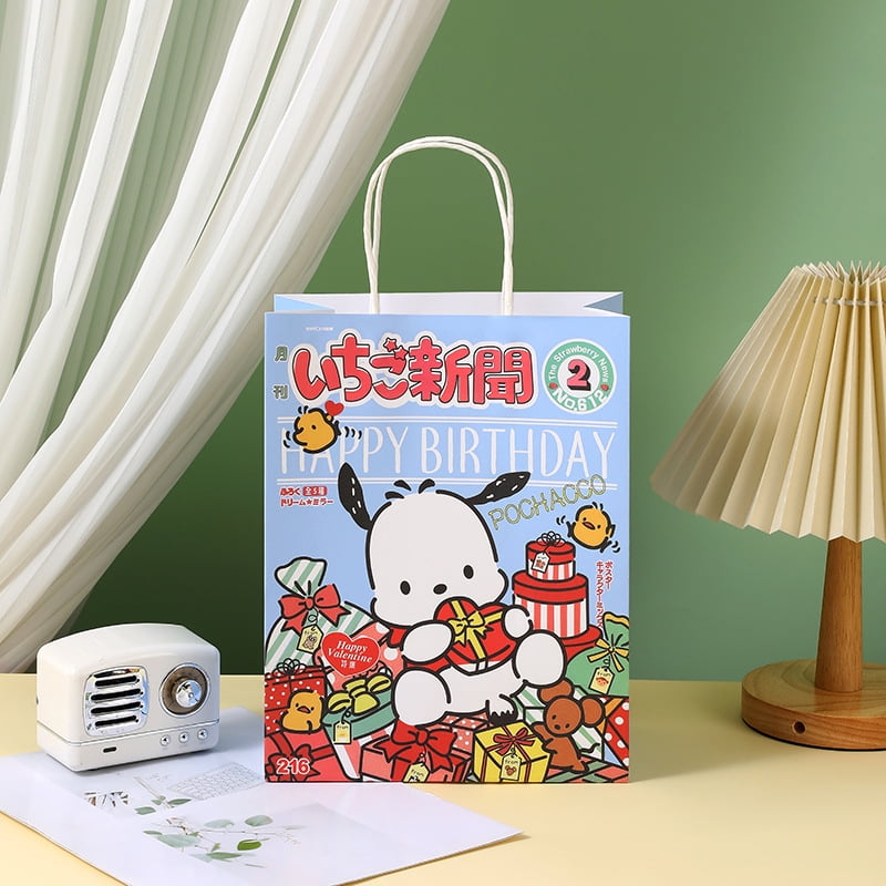 12pcs Kawaii Sanrio Candy Paper Bag Gift Bag Hello Kitty Cinnamoroll ...