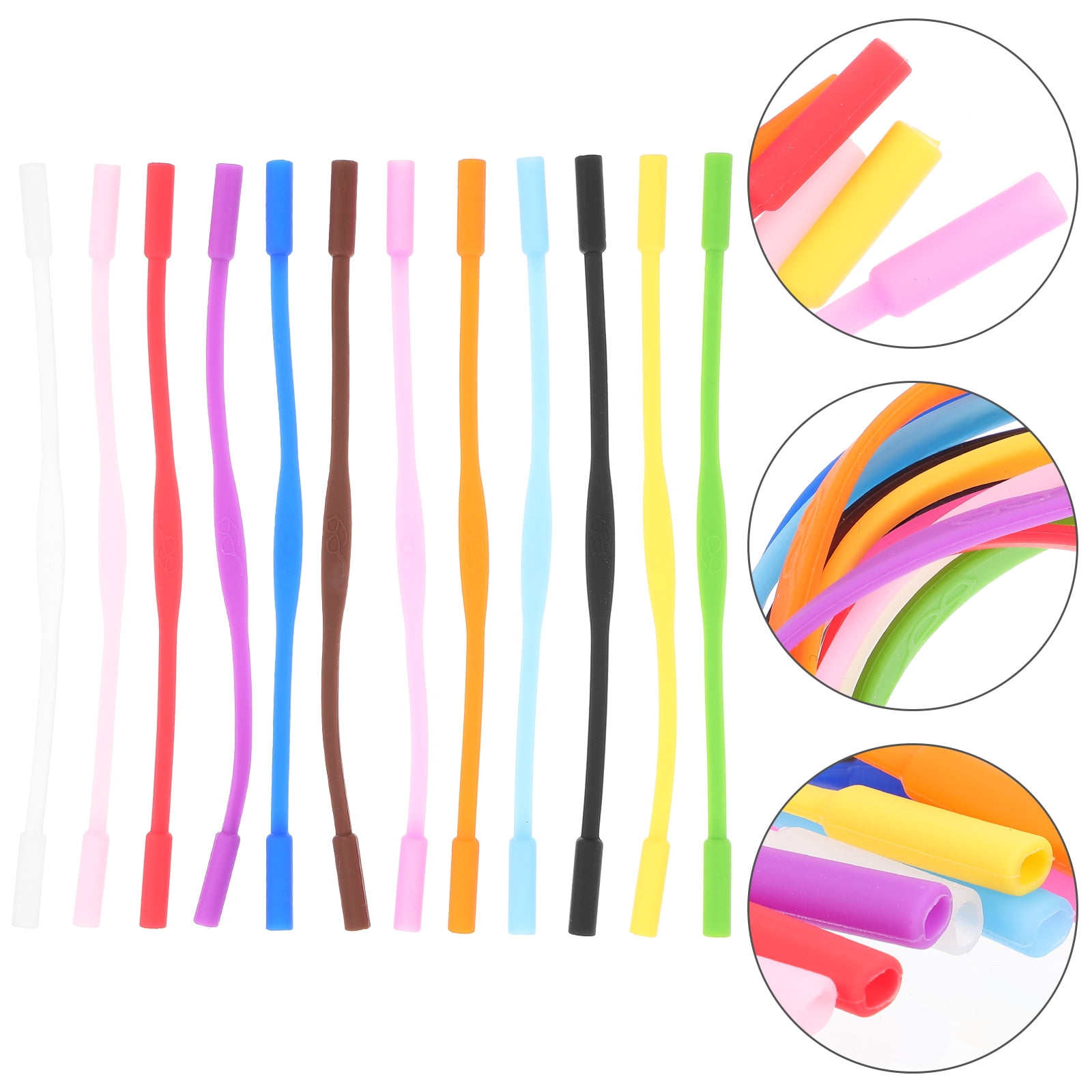 12pcs Kids Eyeglass Straps Silicone Eyeglass Retainers Anti-slip Sports ...
