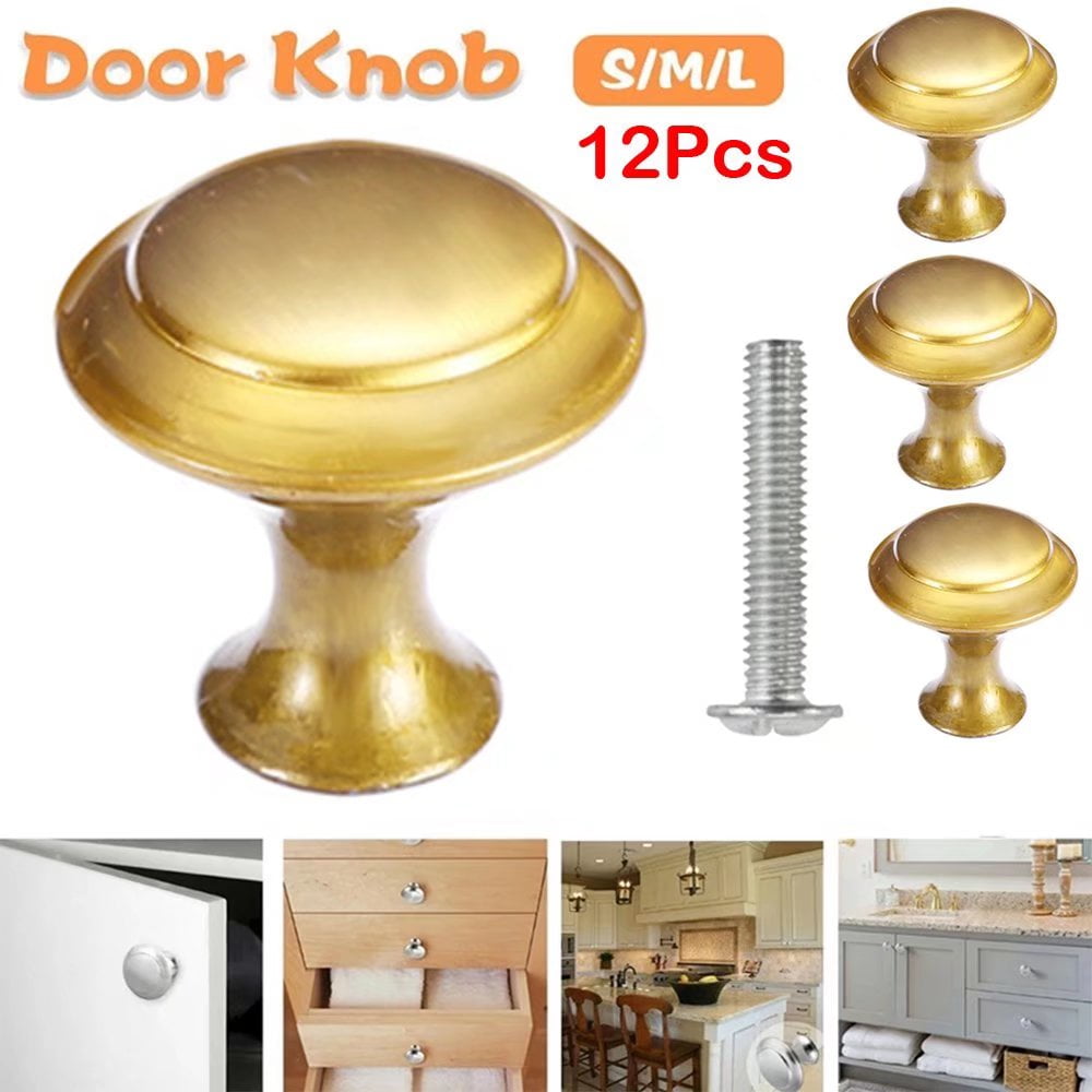 12pcs Kitchen Cabinet Heavy Pull Knobs, Brushed Nickel Cabinet Knobs Cupboard Door Knobs Kitchen ...