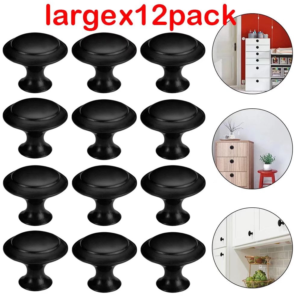 12pcs Kitchen Cabinet Heavy Pull Knobs, Brushed Nickel Cabinet Knobs Cupboard Door Knobs Kitchen ...