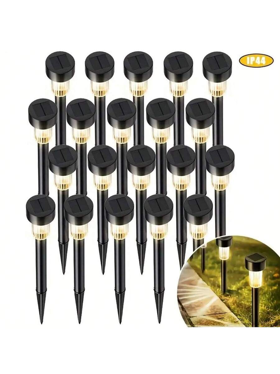 FANRUINA 12pcs Solar LED Lawn Lights For Outdoor Decoration 35 ...