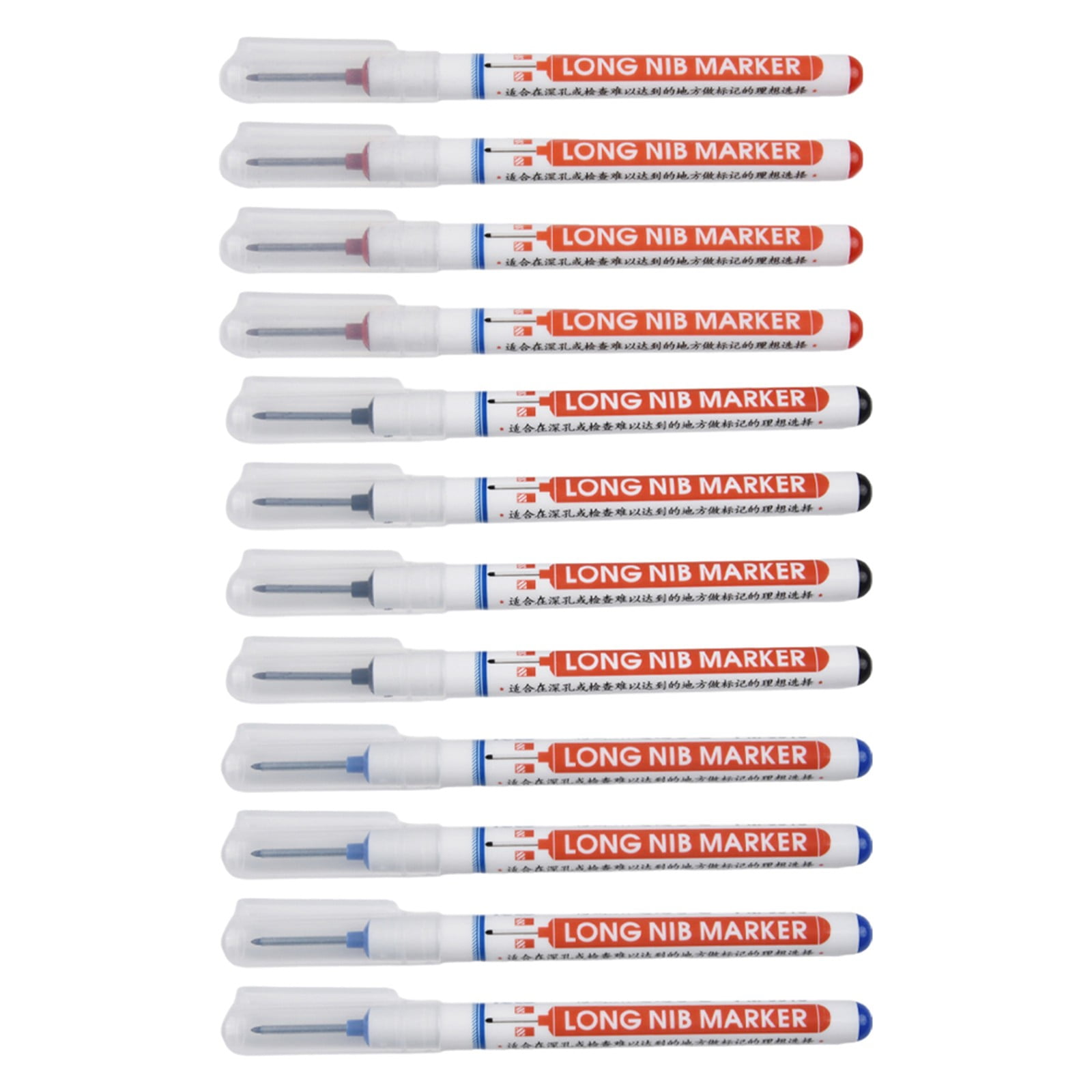 12pcs Long Head Markers Multifunction Deep Hol Marker Pen For ...