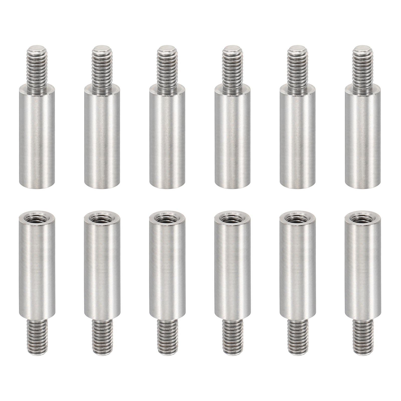 12pcs M3 Standoffs, M3 14+6mm Spacer Standoffs Steel Threaded Standoffs ...