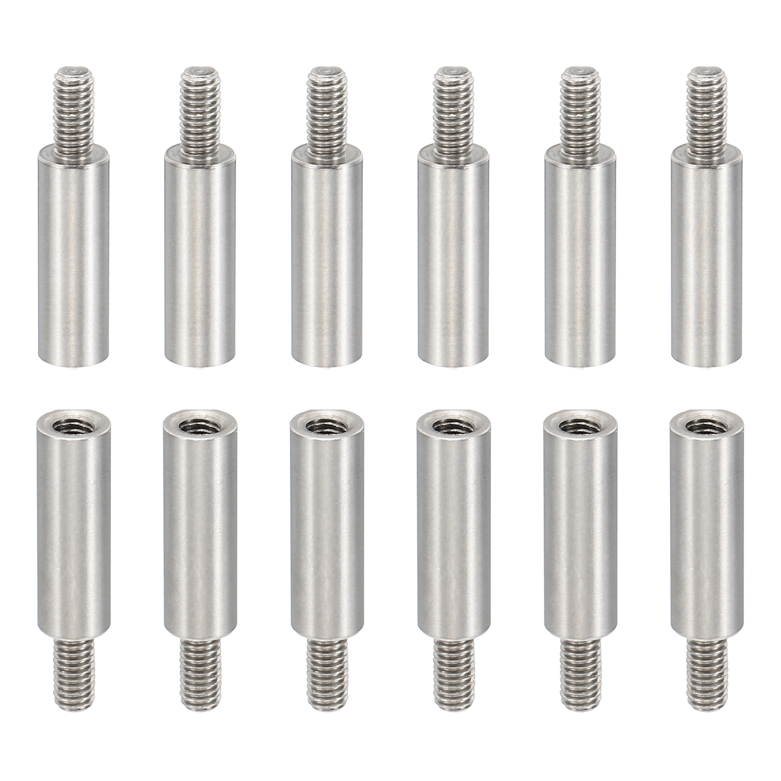 12pcs M3 Standoffs, M3 17+6mm Spacer Standoffs Steel Threaded Standoffs ...