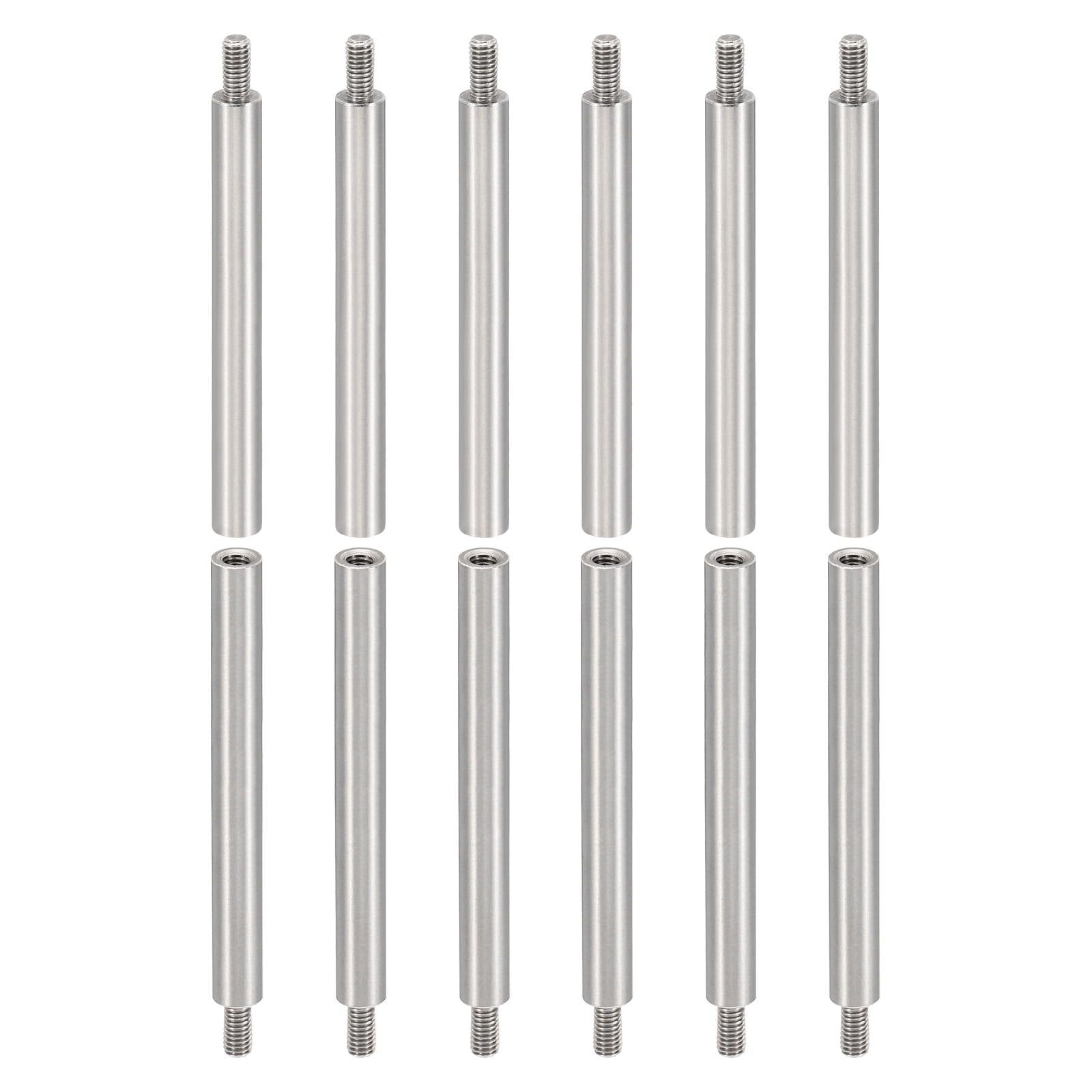 12pcs M3 Standoffs, M3 45+6mm Spacer Standoffs Steel Threaded Standoffs ...