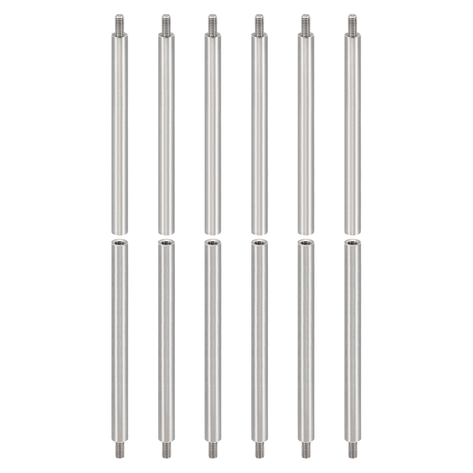 12pcs M3 Standoffs, M3 55+6mm Spacer Standoffs Steel Threaded Standoffs ...