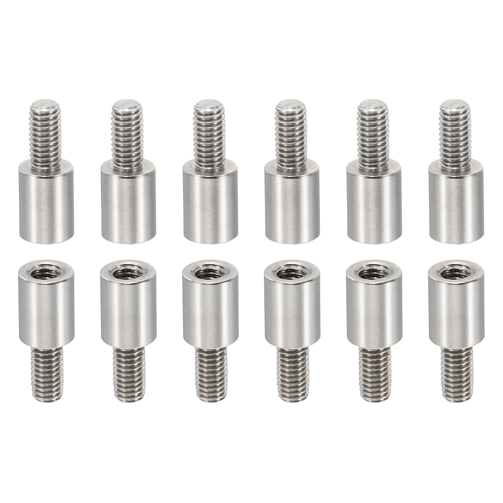 12pcs M3 Standoffs, M3 9+6mm Spacer Standoffs Steel Threaded Standoffs ...