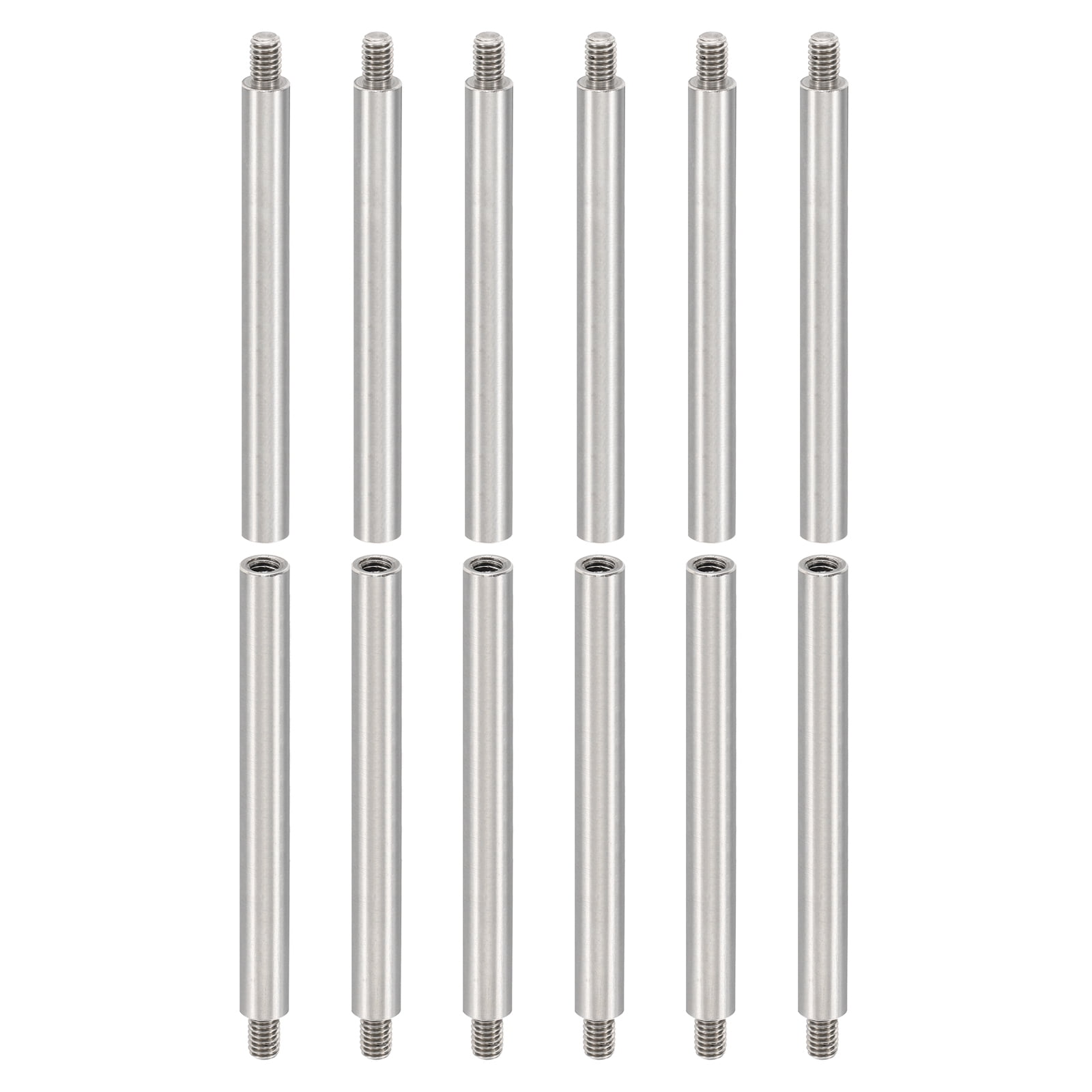 12pcs M4 Standoffs, M4 55+6mm Spacer Standoffs Steel Threaded Standoffs ...