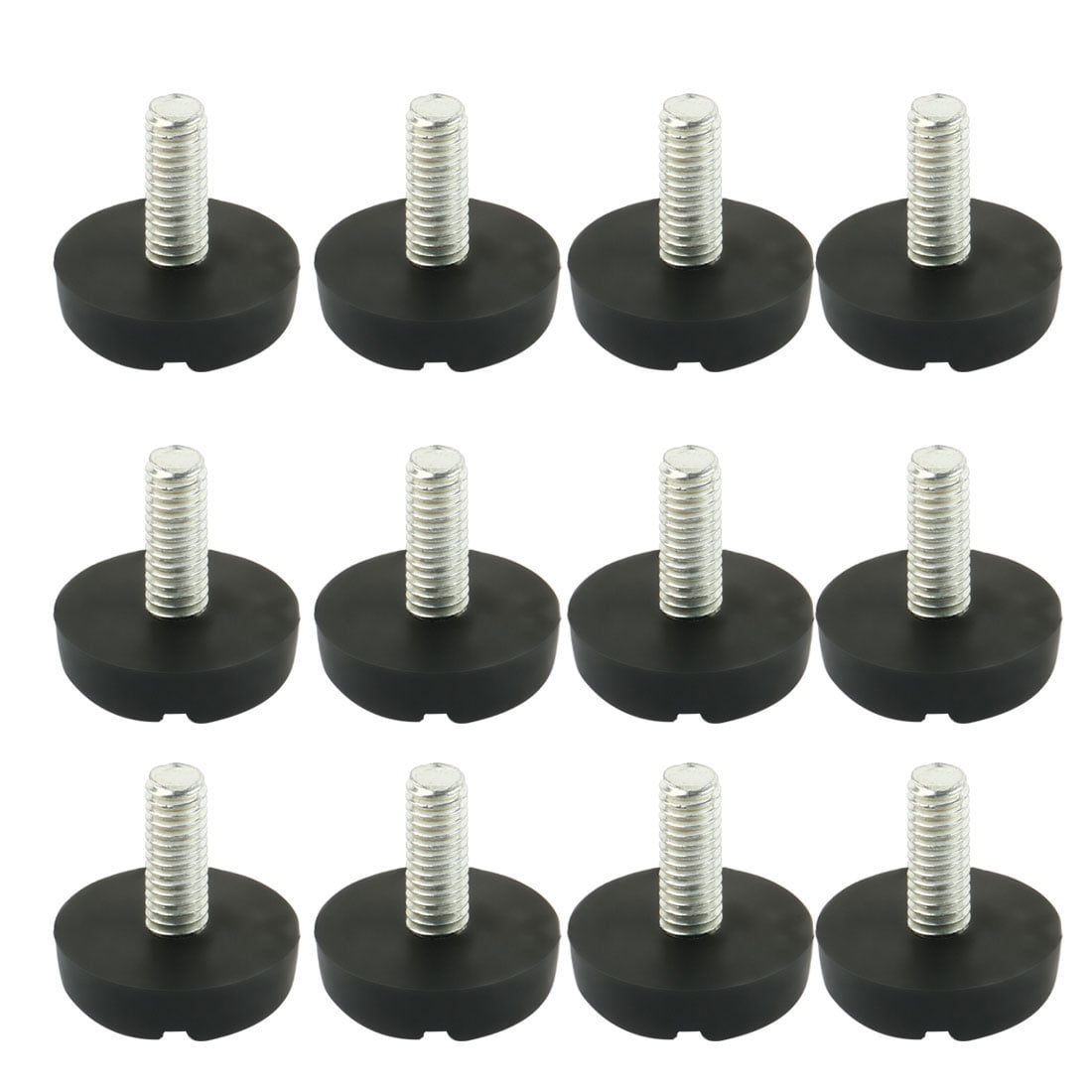 12pcs M6 x 20mm Male Thread Anti-slip Adjustable Furniture Levelling ...