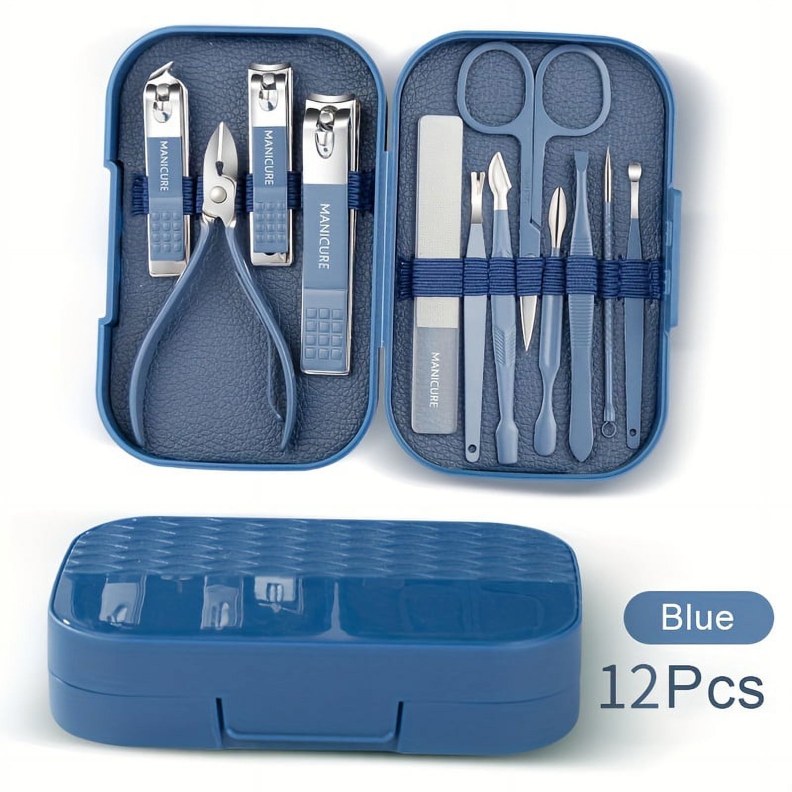 12pcs Manicure Set, Modern Style, Stainless Steel Nail Scissors, Nail ...