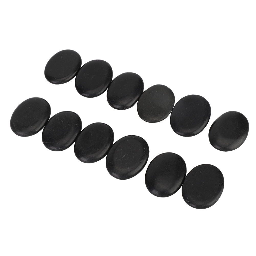 12pcs Basalt Massage Therapy Stones for Relaxation, Circulation, and ...