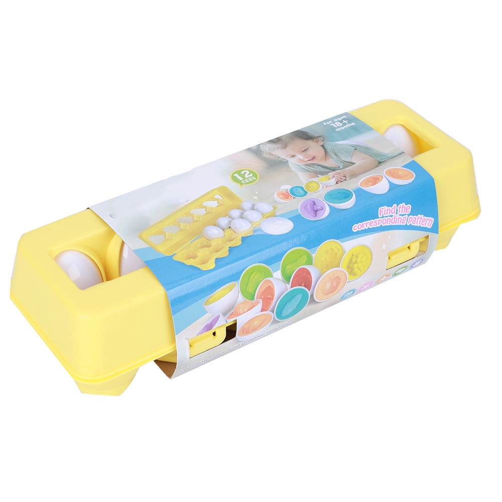 12pcs Matching Eggs Toy Set Children Early Educational Recognition ...