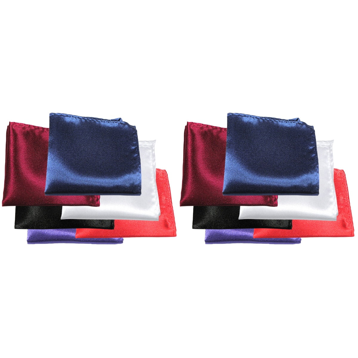 12pcs Mens Pocket Squares Colored Square Handkerchief Assorted Wedding ...