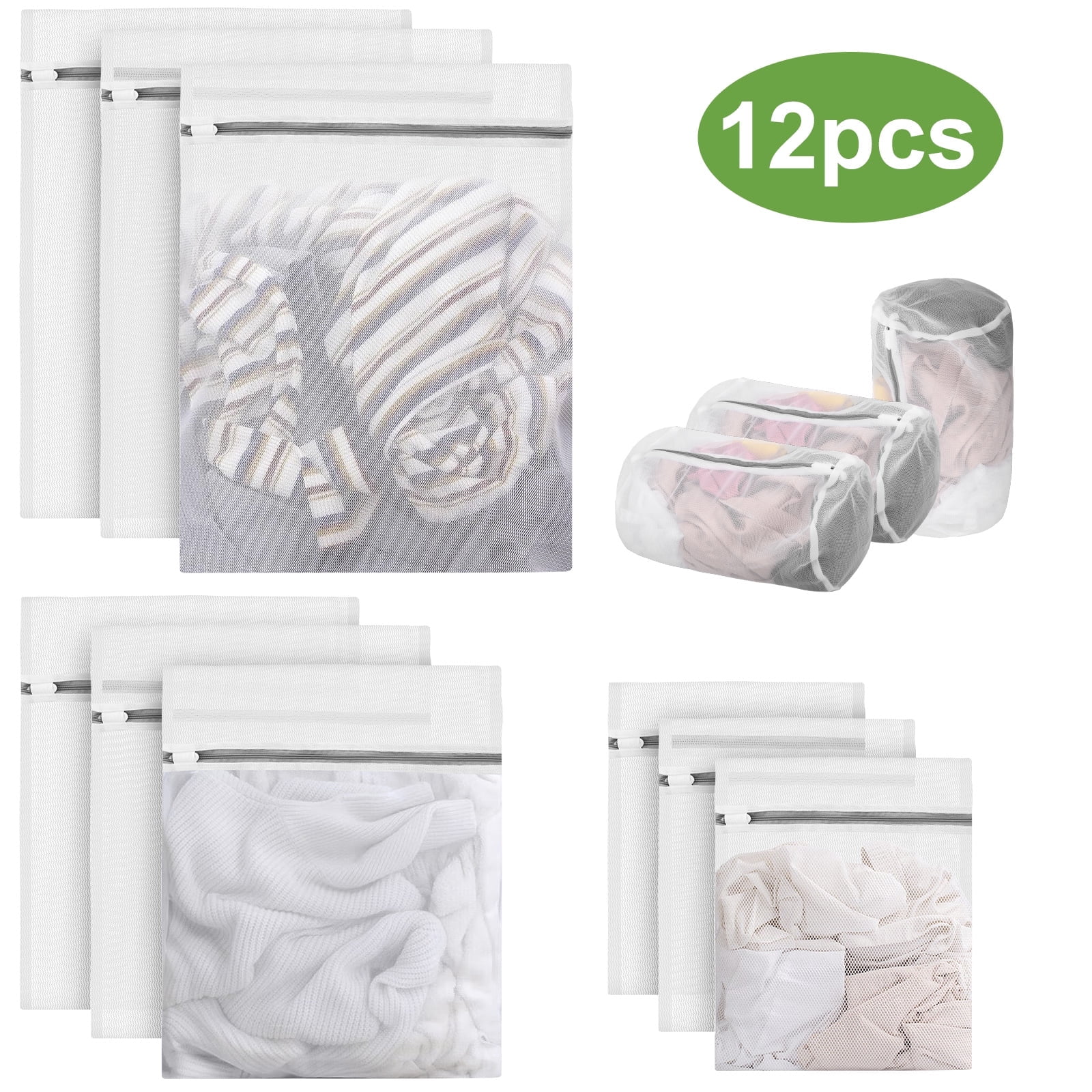 12pcs Mesh Laundry Bags, EEEkit Lingerie Bags for Washing Delicates ...