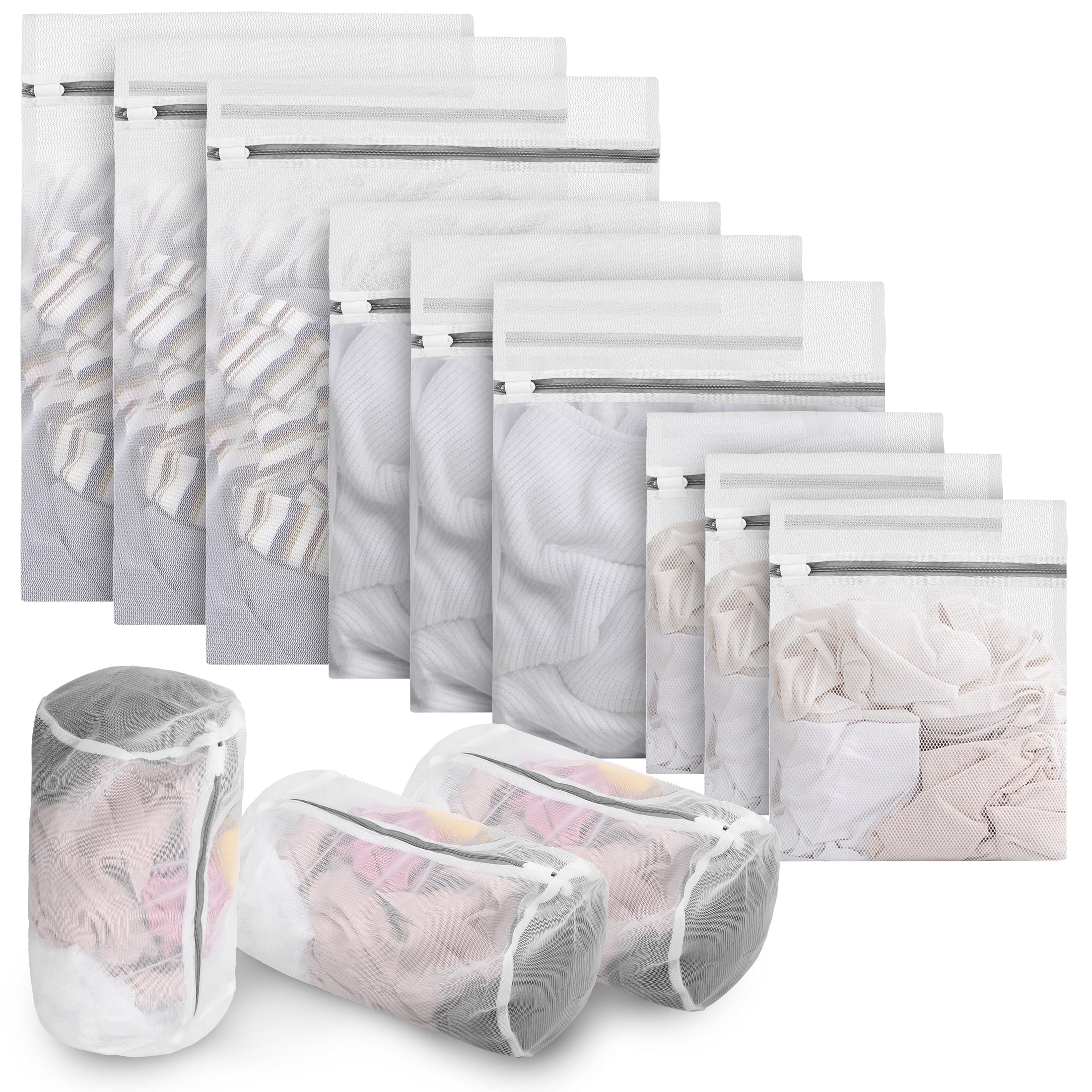 12pcs Mesh Laundry Bags, TSV Fine Mesh Wash Bags for Delicates ...