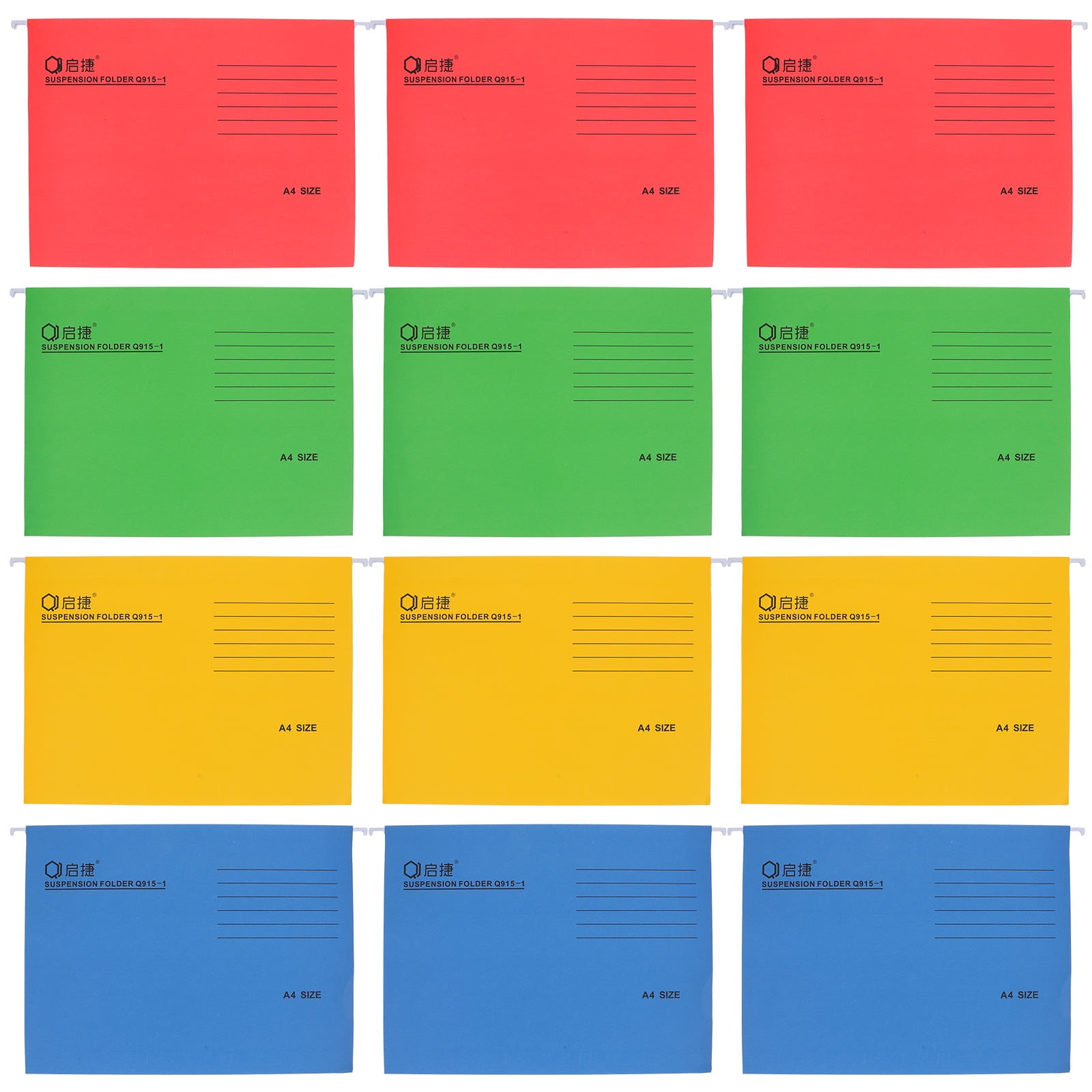 12pcs Metal Folder Frames Receipts Folder Colorful Bills Holders ...