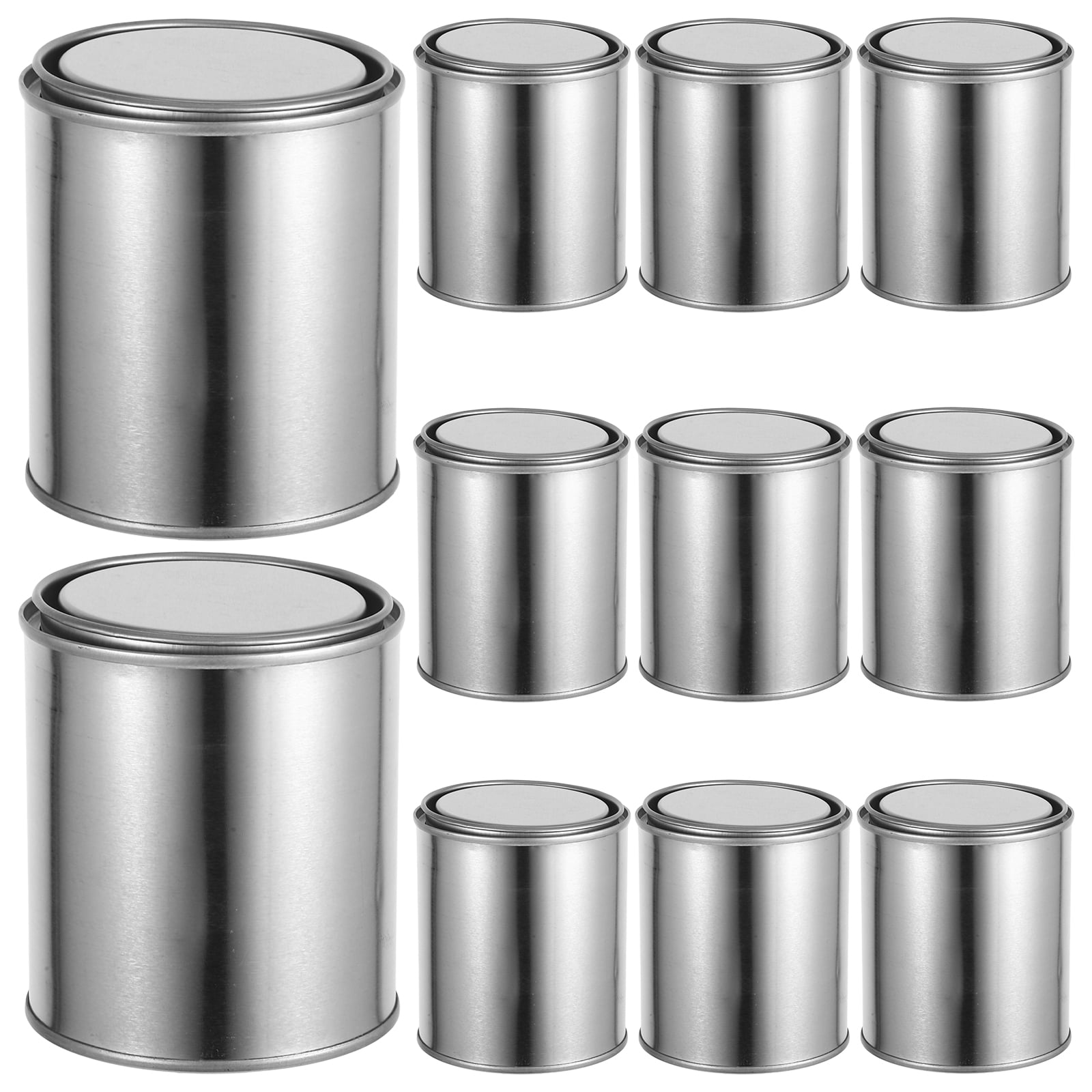 12pcs Metal Paint Cans with Lids Pitch Containers Multipurpose Storage ...