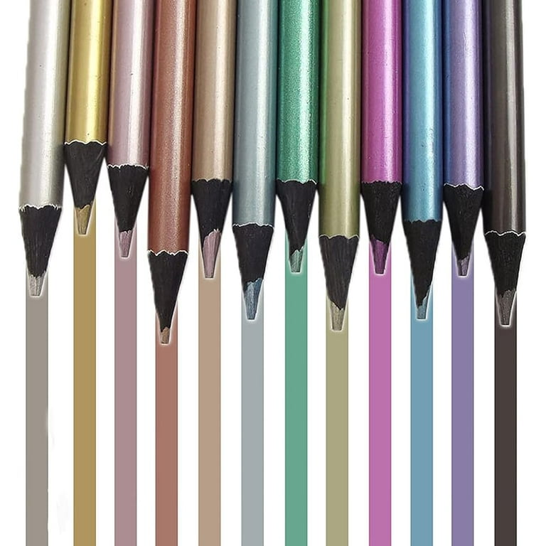 how to draw metal with colored pencils
