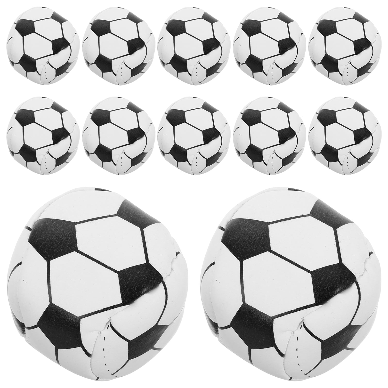 12pcs Black Mini Football Shaped Bean Bags for Kids Sensory Development ...