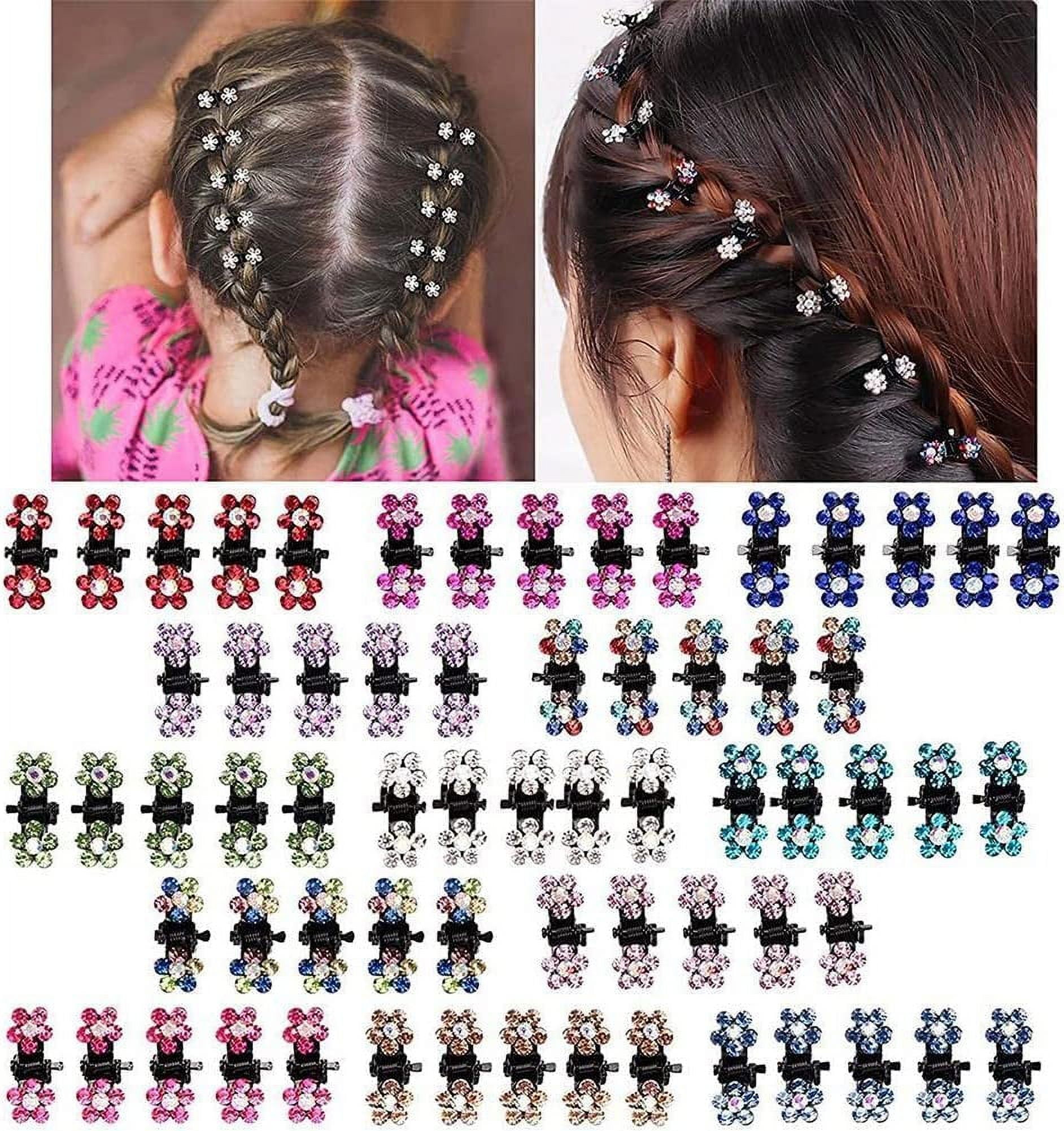 12pcs Mini Hair Clips No-Slip Grip Jaw Clips Glitter Teeth Clips ...