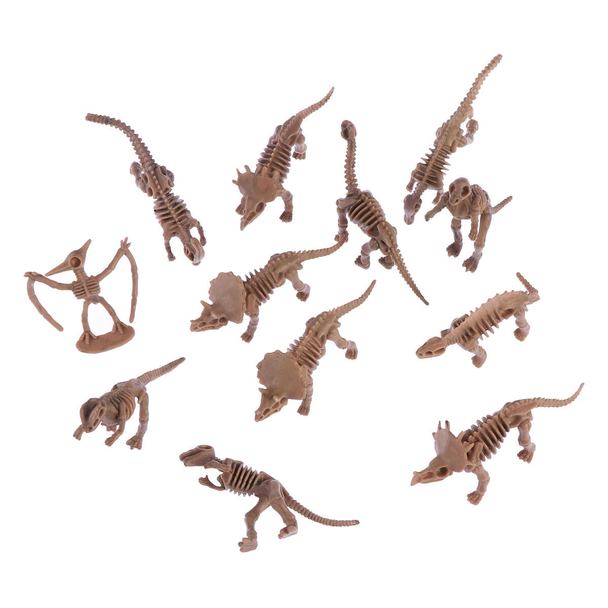 12pcs Mini Skeleton Dinosaur Toy 3D Model Collection for Kids - Walmart.com