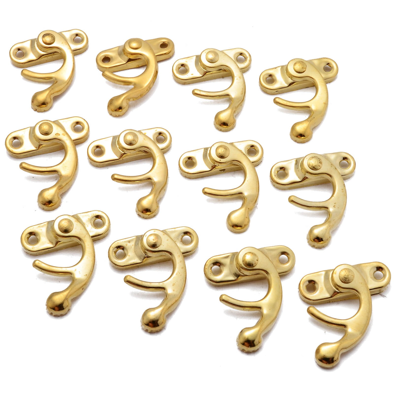 12pcs Mini Vintage Iron Horns Lock Leather Craft Bag Horns Lock Jewelry ...
