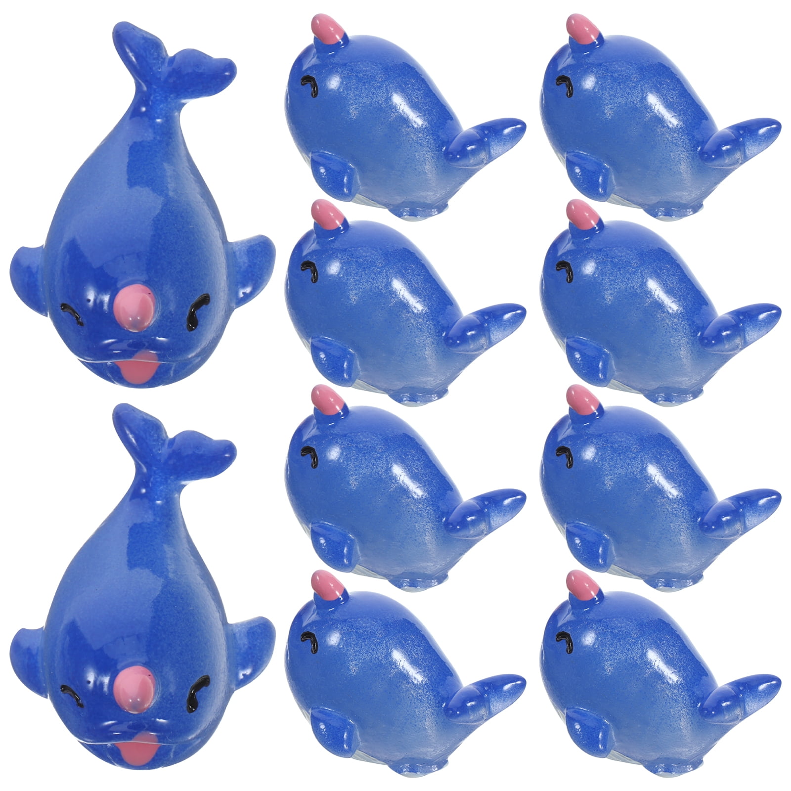 12pcs Mini Whale Figurines Microlandscape Whale Statues Whale Bonsai ...