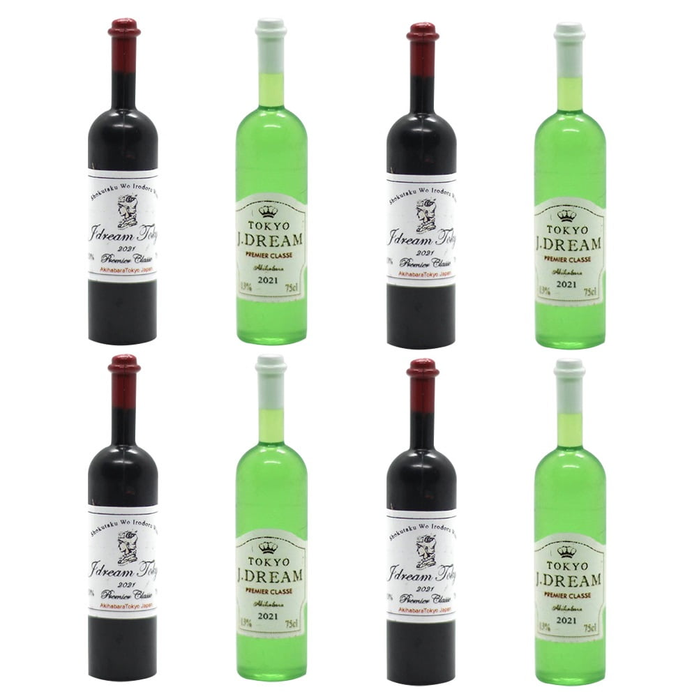12pcs Miniature Wine Bottles Mini House Bottles Tiny House Bottles ...