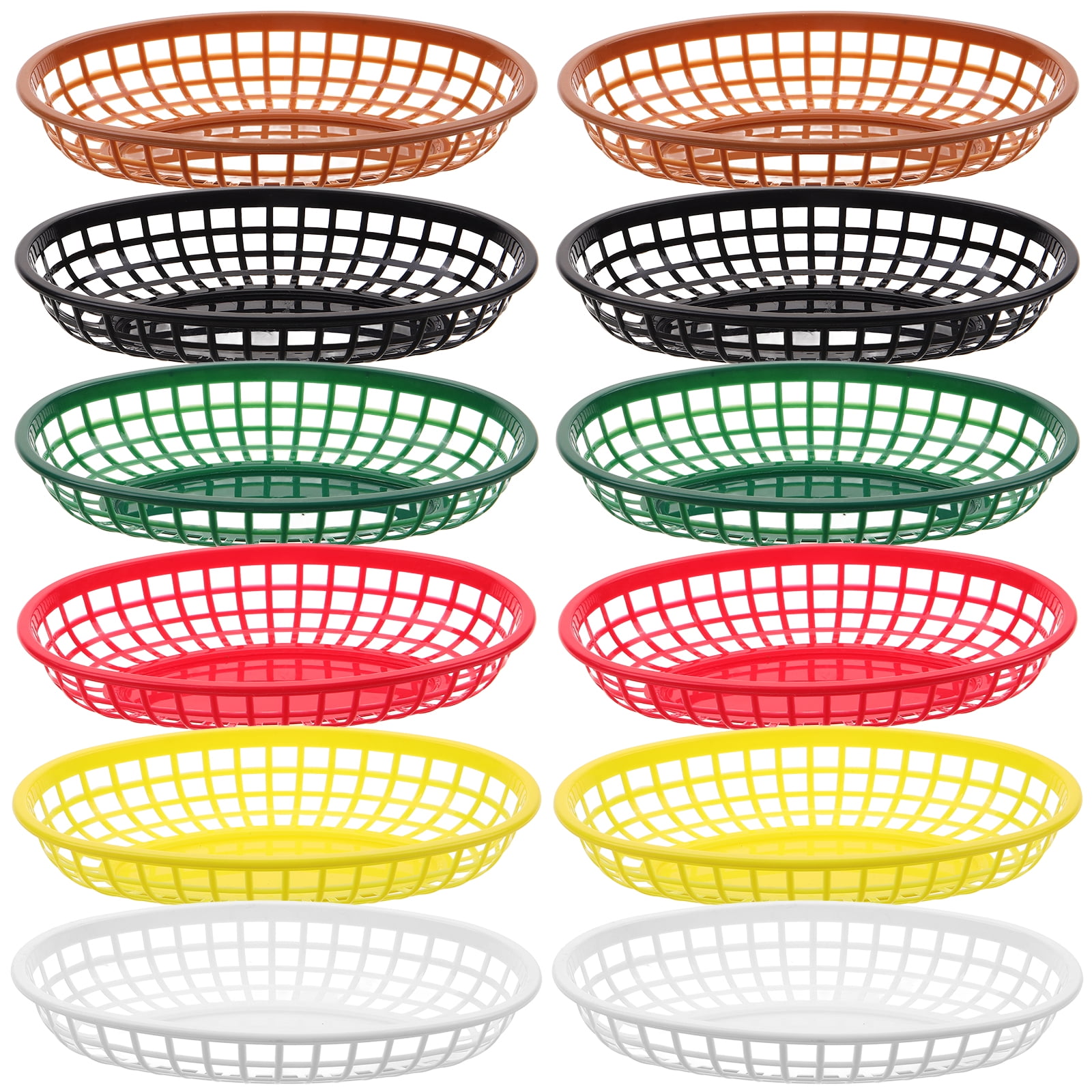 12pcs Multi-function Fruit Baskets Kitchen Food Baskets Plastic ...