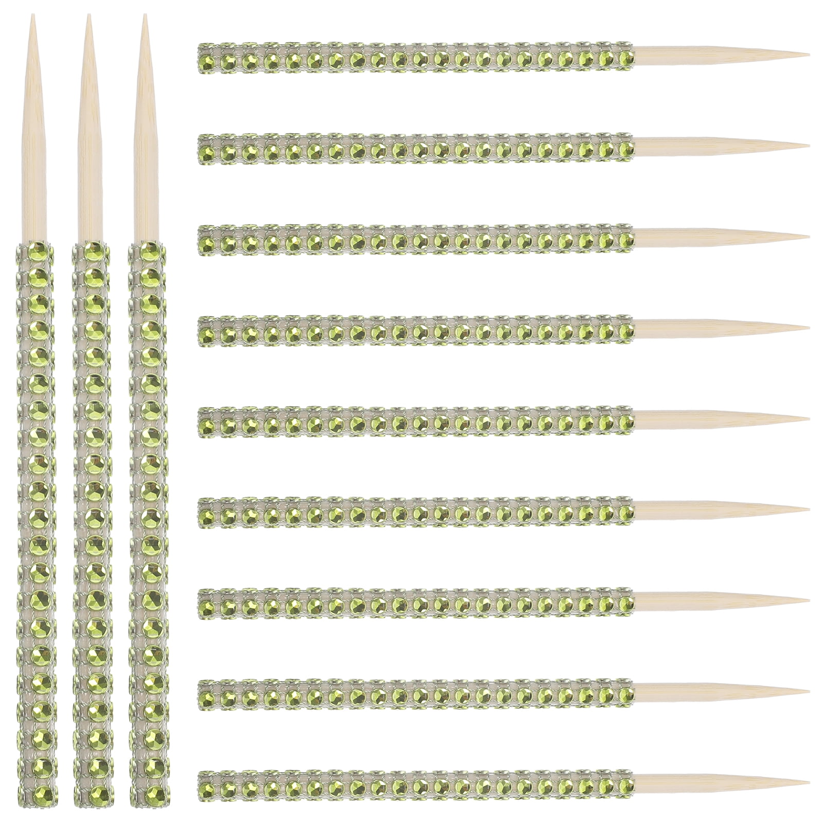 12pcs Multi-function Rhinestone Candy Sticks Delicate Apples Sticks ...